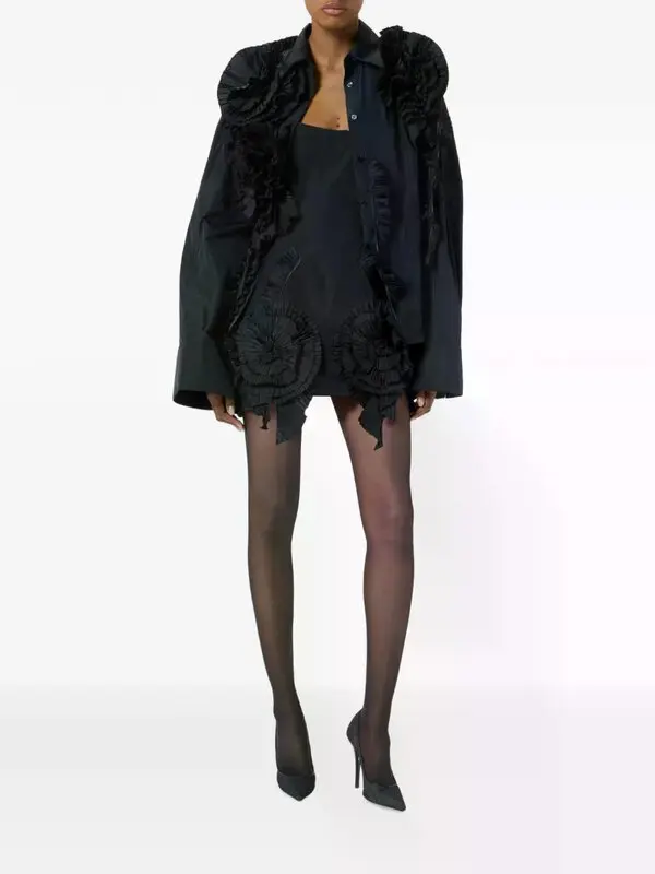 Blumarine Rose-embellished Mini Dress