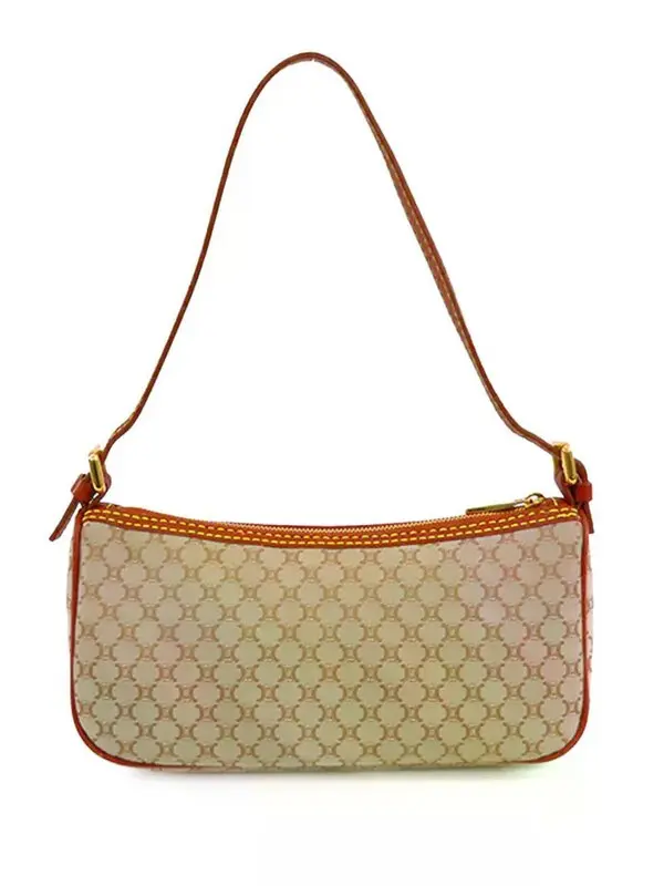 Celine 20th Century Macadam Canvas Shoulder Bag - Brown