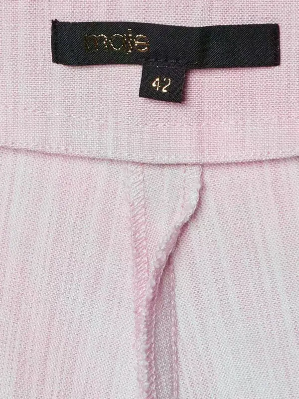 Maje Wide-leg Poplin Trousers