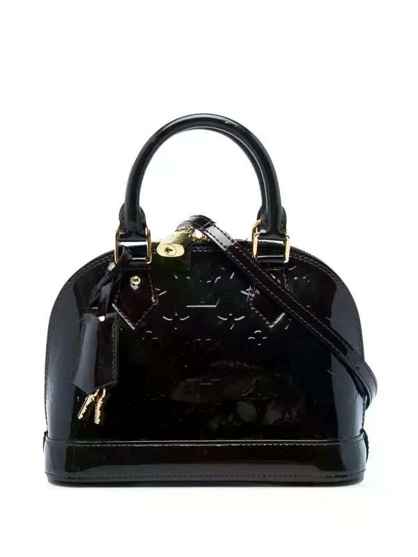 LOUIS VUITTON 2013 Monogram Vernis Alma Bb Satchel