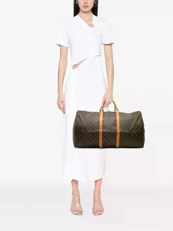 LOUIS VUITTON 1990 Monogram Keepall 60 Travel Bag