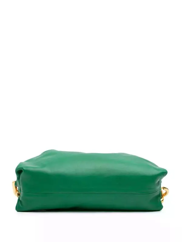 Bottega Veneta 2012-2026 Lambskin Chain Pouch Shoulder Bag - Green