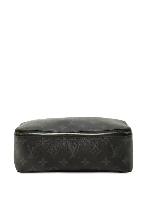 LOUIS VUITTON 2021-2026 Monogram Eclipse Toilet Pouch Gm Clutch Bag - Black