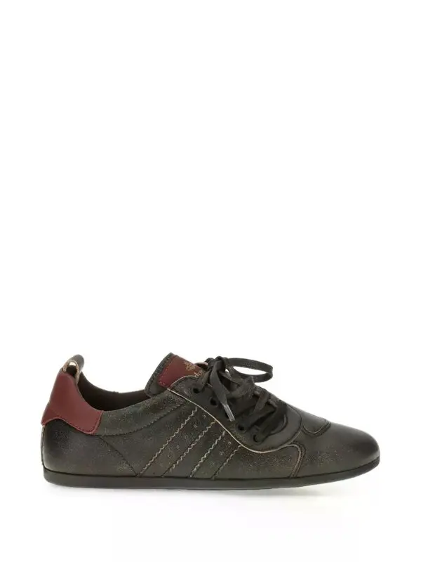 VIVIENNE WESTWOOD Drunken Leather Low-top Sneakers - Black