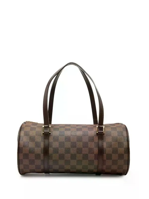 LOUIS VUITTON 2005 Damier Ebene Papillon 30 Handbag - Brown