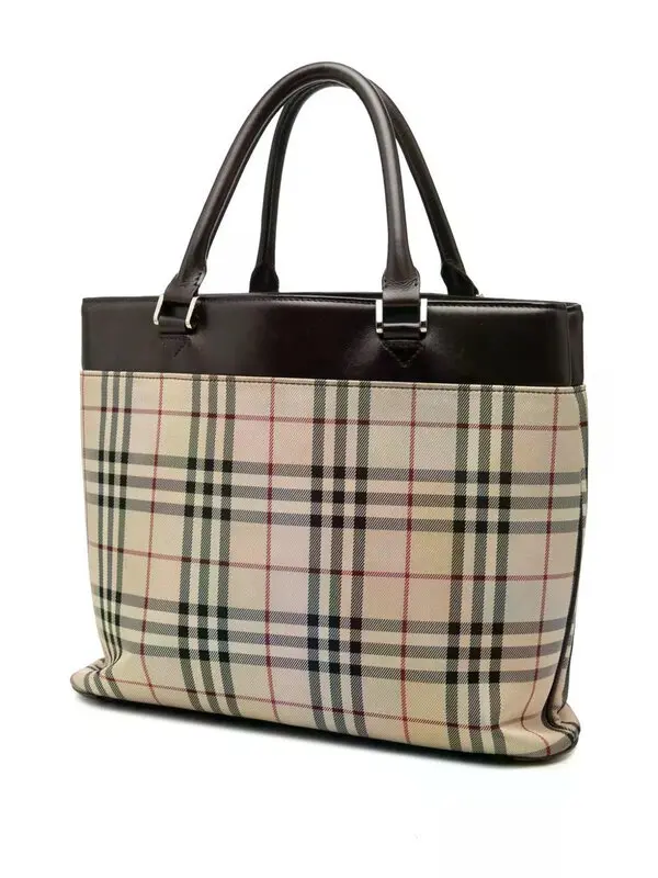 Burberry 2000-2017 House Check Canvas Tote Bag