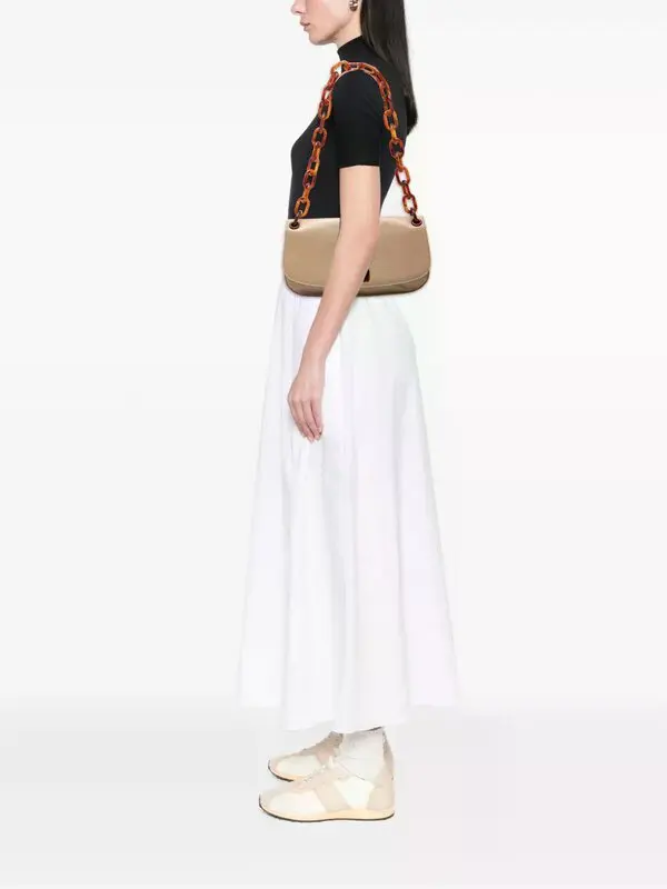 Prada 2000-2013 Nappa Swing Resin Chain Shoulder Bag - Neutrals