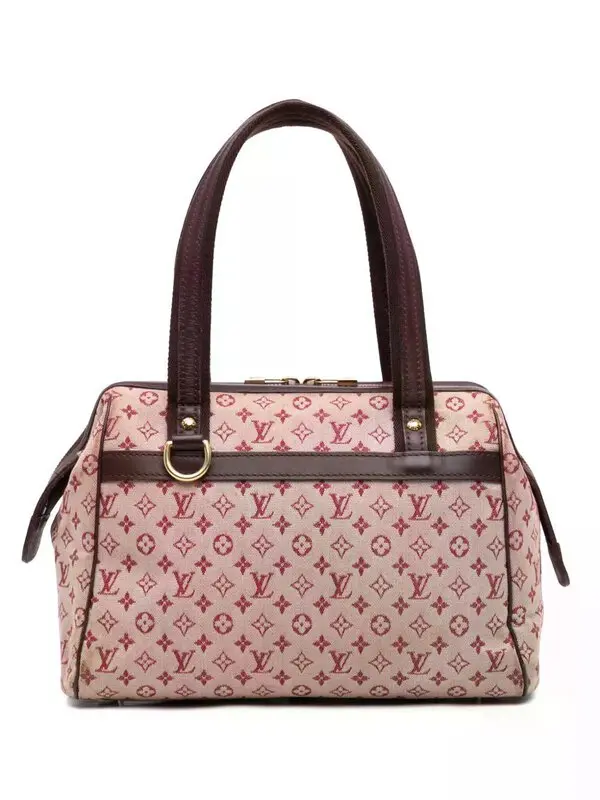 LOUIS VUITTON 1990-2010 Monogram Mini Lin Josephine Pm Handbag - Red