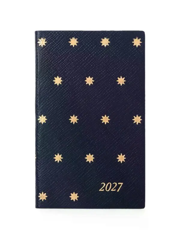 Smythson Panama Star-print Diary