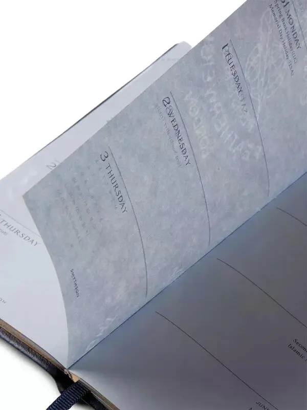 Smythson Panama Star-print Diary