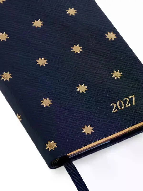 Smythson Panama Star-print Diary