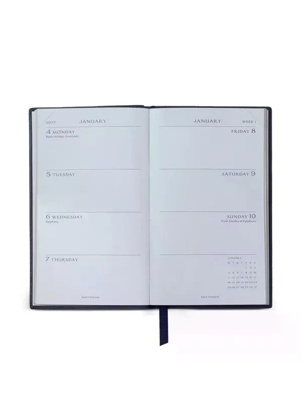 Smythson Panama Star-print Diary