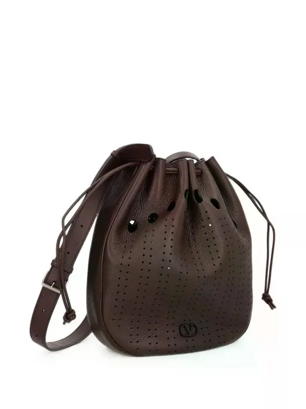 Valentino Garavani Perforated Leather Messenger Bag