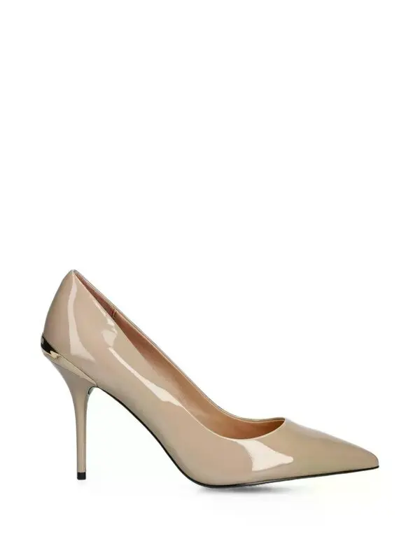 Moschino Logo-engraved Pointed-toe Pumps