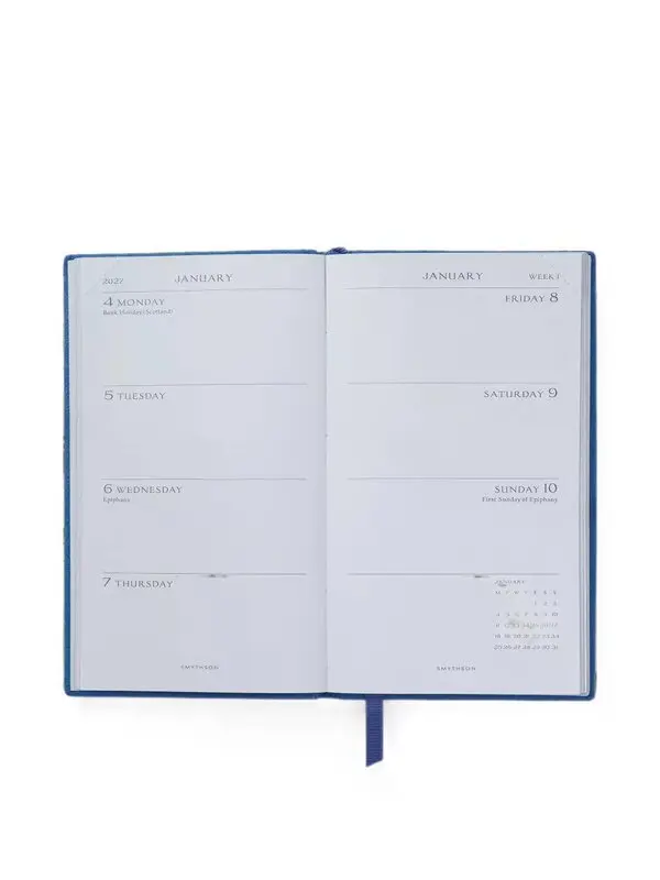 Smythson 2027 Panama-leather Weekly Diary