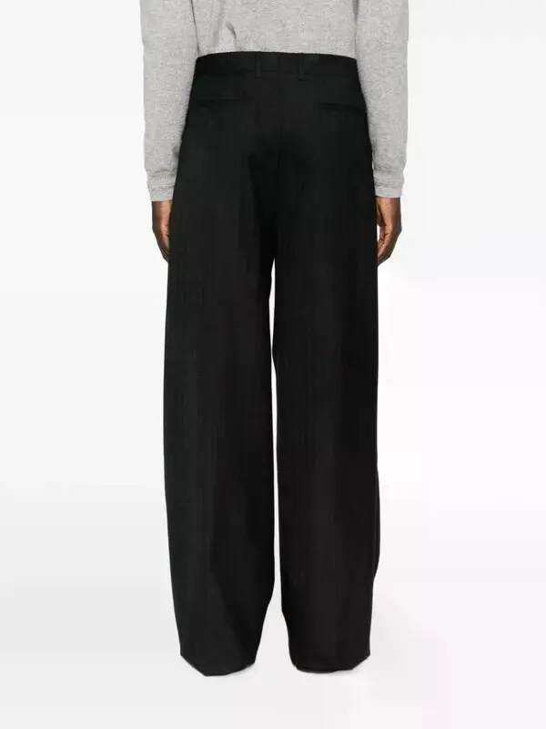 SPINA Herringbone Pleated Trousers