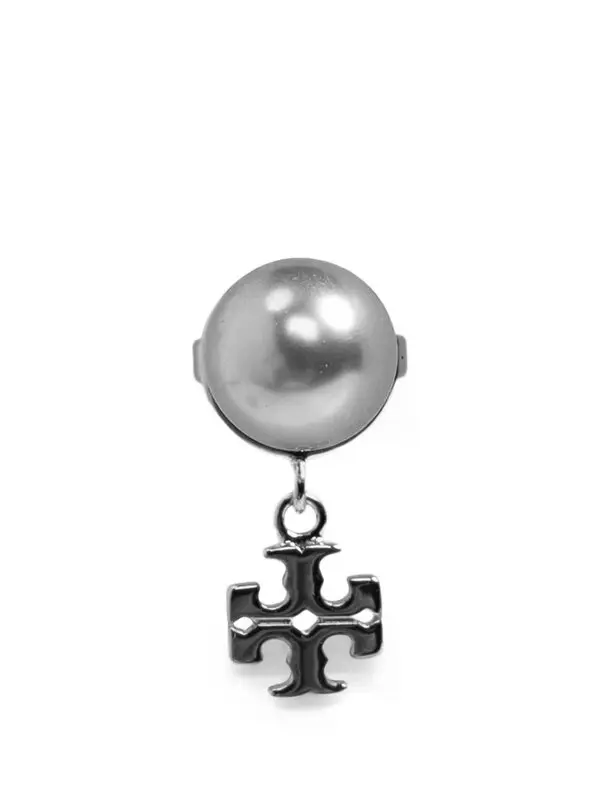 Tory Burch Double T Glass-pearl Earrings