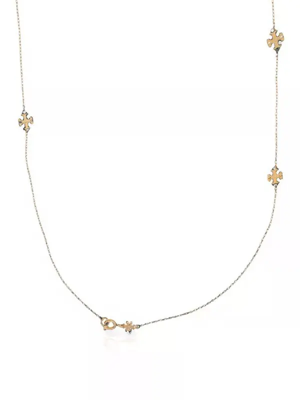 Tory Burch Miller Logo-plaque Necklace