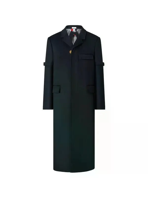 Thom Browne Cashmere Chesterfield Overcoat - Blue