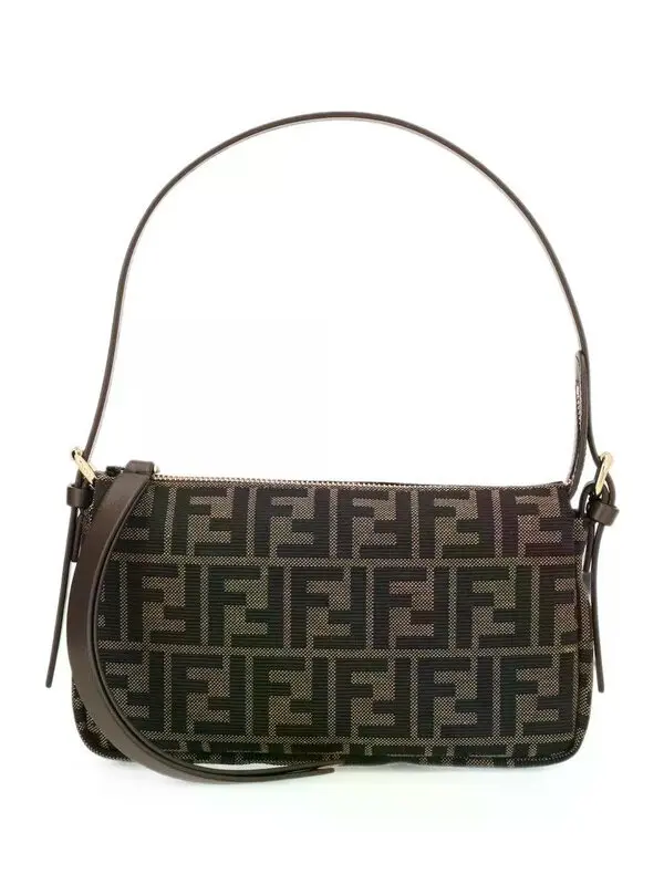 Fendi Small Ff Zucca Jacquard Shoulder Bag - Brown