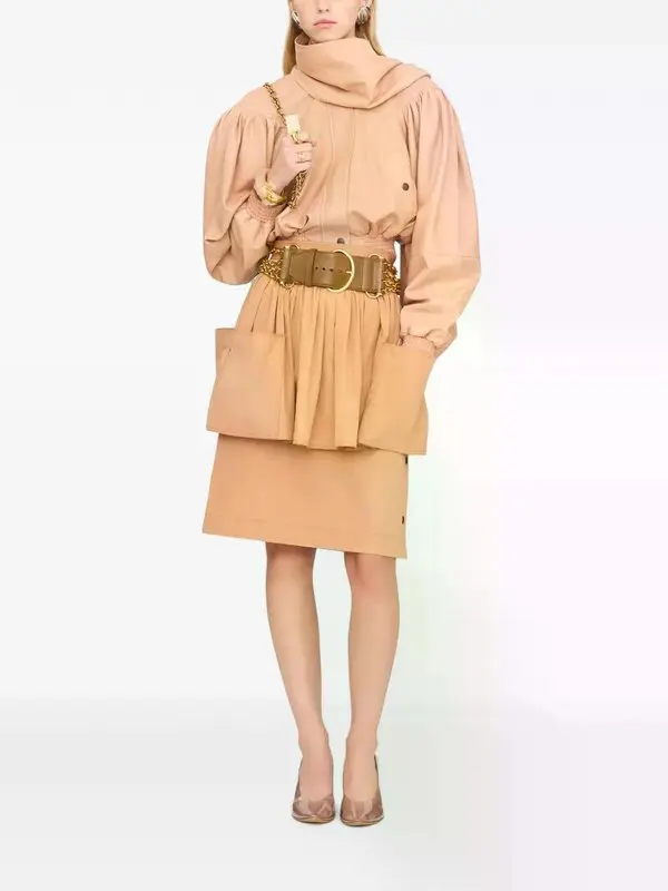 Chloé Scarf-detail Puffed-sleeve Jacket