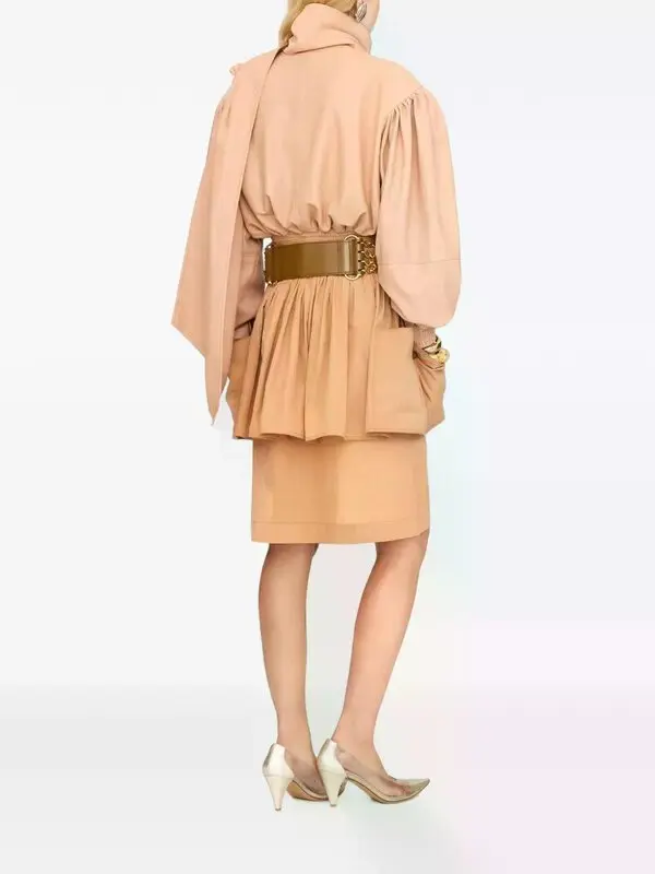 Chloé Scarf-detail Puffed-sleeve Jacket