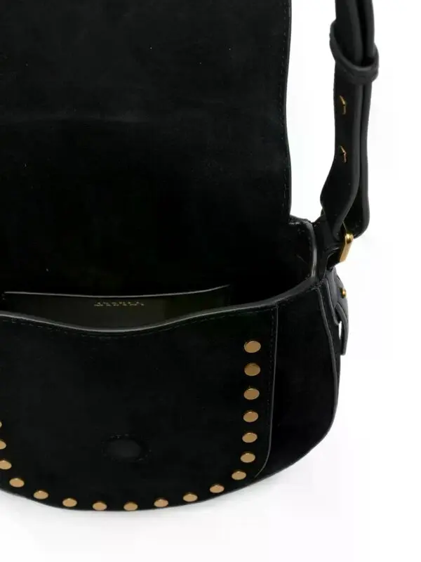 Isabel Marant Étoile Altay Stud-embellished Shoulder Bag - Black