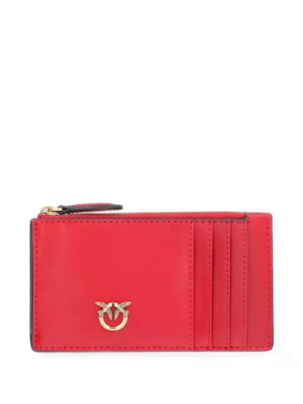 Pinko Love Birds Zipped Card Holder - Red