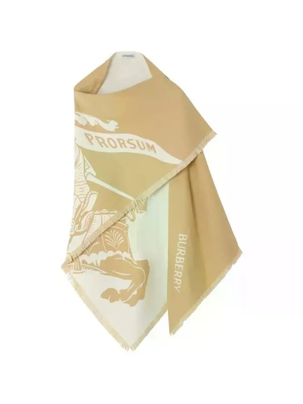 Burberry Knight Wool-silk-cashmere Cape - Neutrals