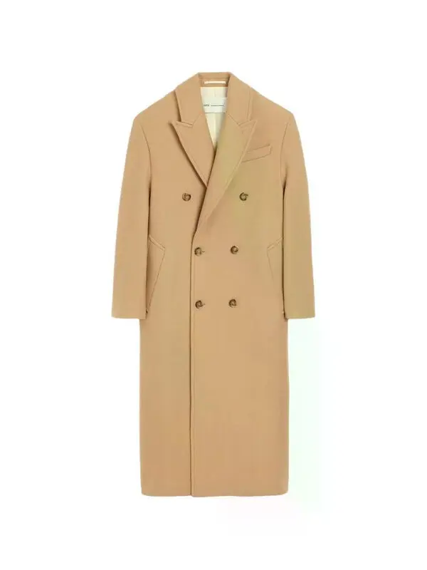AMI Paris Long Double-breasted Wool Coat