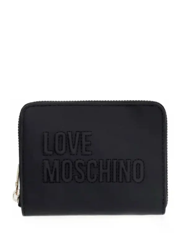 Moschino Logo-embossed Zip-around Wallet