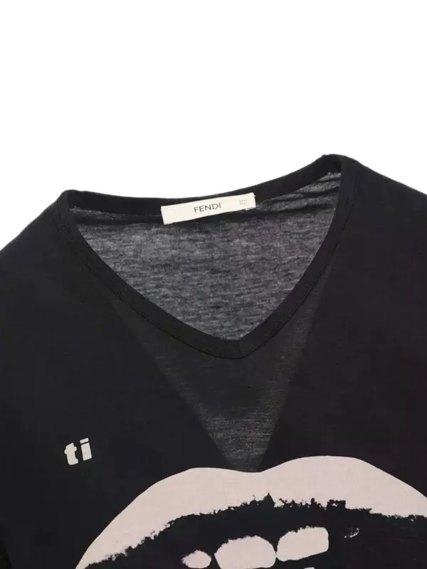 Fendi V-neck T-shirt