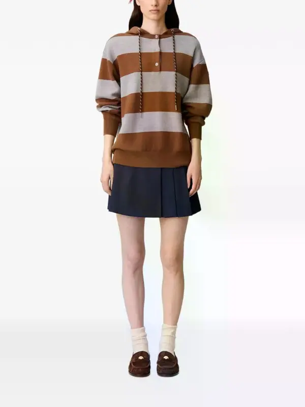 Claudie Pierlot Striped-pattern Hoodie