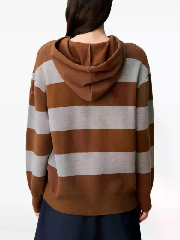 Claudie Pierlot Striped-pattern Hoodie