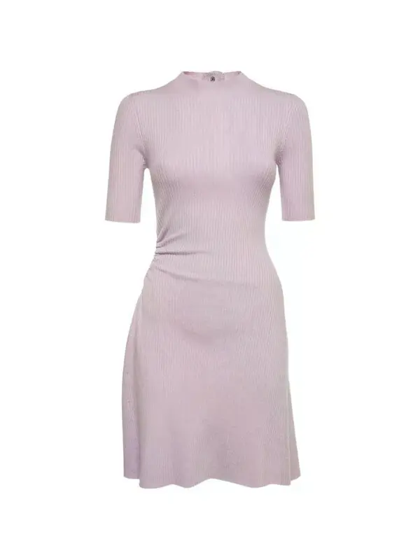 Maje Parma Rib-knit Dress - Pink
