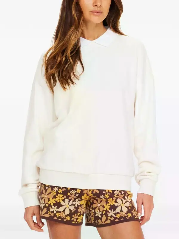 The Upside Pascal Collared Sweatshirt - Neutrals