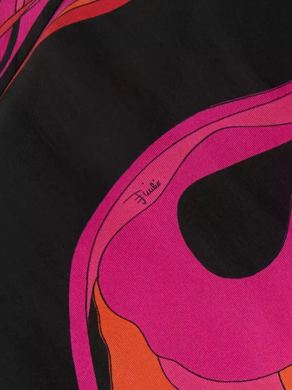 Emilio Pucci Orchidee Iride-print Halterneck Top