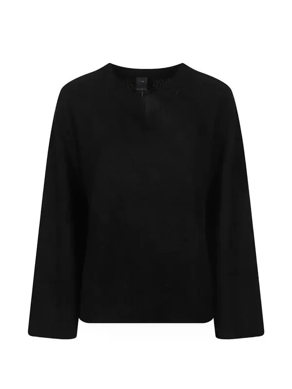 Pinko V-neck Raglan-sleeve Sweater - Black