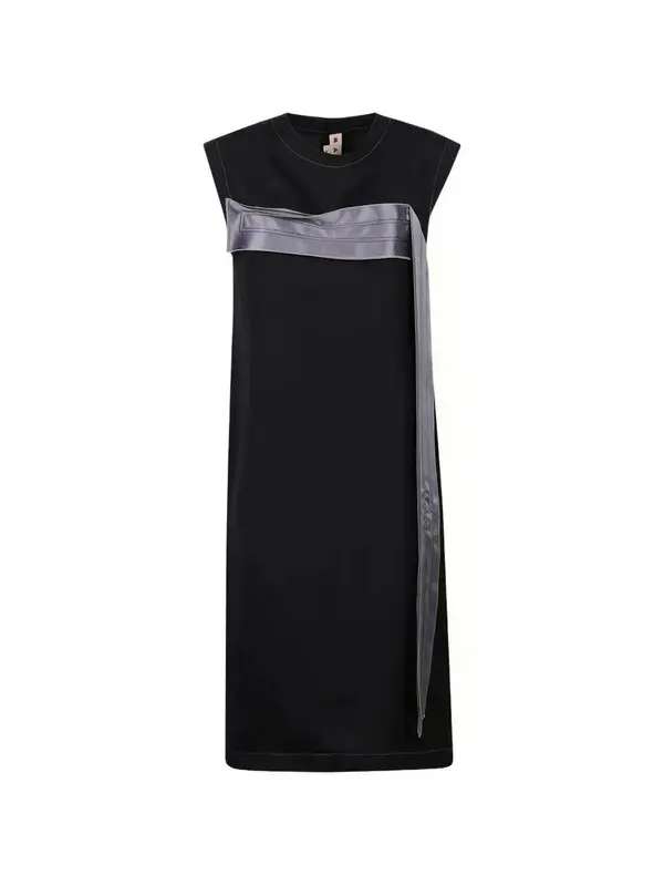 Marni Contrast-trim Sleeveless Midi Dress