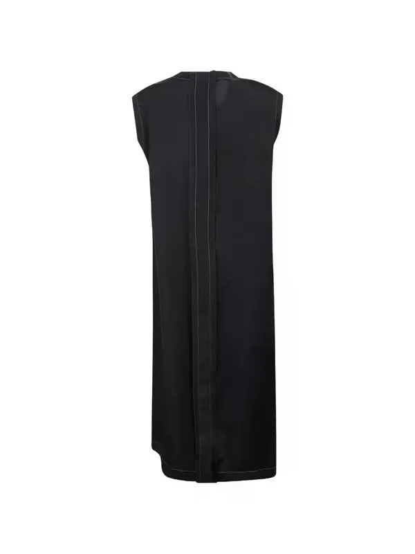 Marni Contrast-trim Sleeveless Midi Dress