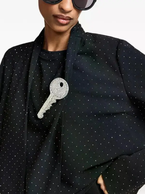 Essentiel Antwerp Rhinestone-embellished Asymmetric Blouse