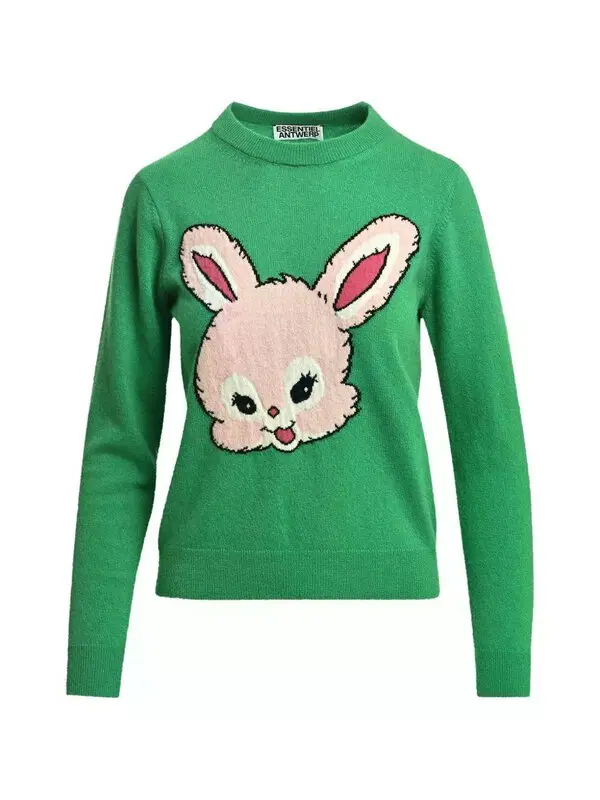 Essentiel Antwerp Rabbit Intarsia-motif Sweater