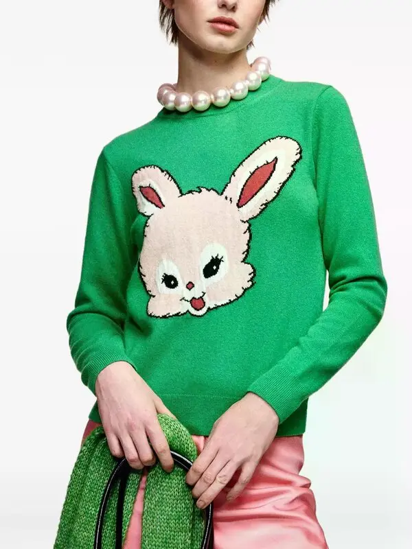 Essentiel Antwerp Rabbit Intarsia-motif Sweater