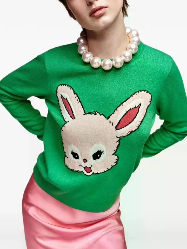Essentiel Antwerp Rabbit Intarsia-motif Sweater