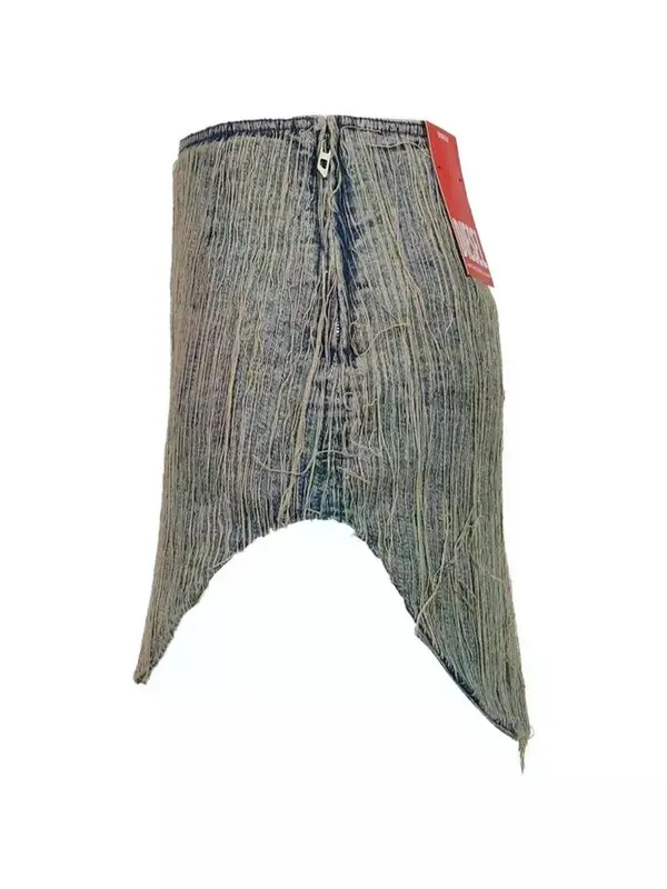 DIESEL® Distressed Denim Mini Skirt