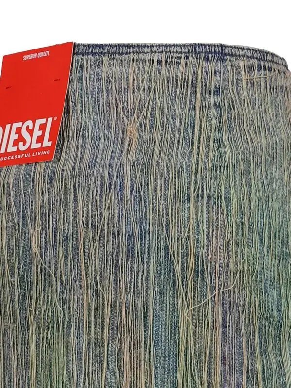 DIESEL® Distressed Denim Mini Skirt
