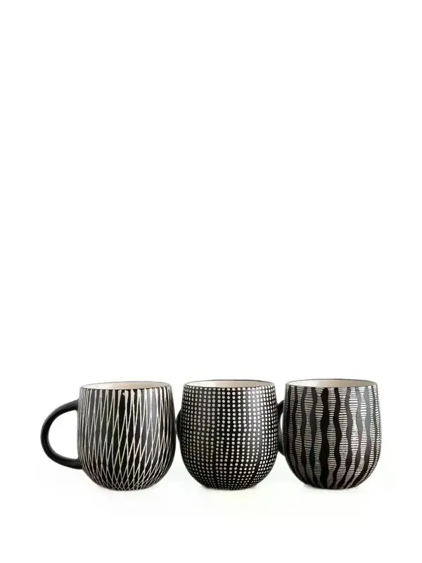 CHEHOMA Patterned Ceramic Mugs