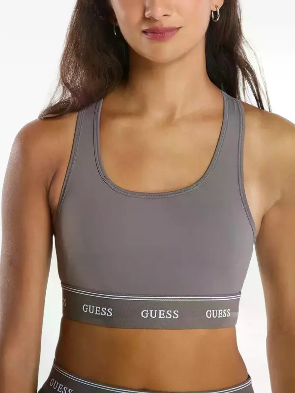 Guess Logo-tape Racerback Bra