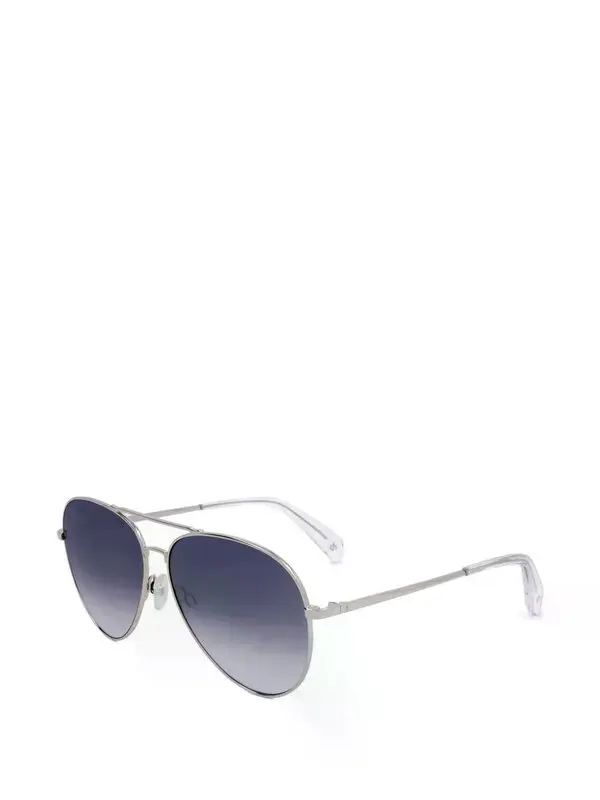 Rag & Bone Pilot-frame Sunglasses - Silver