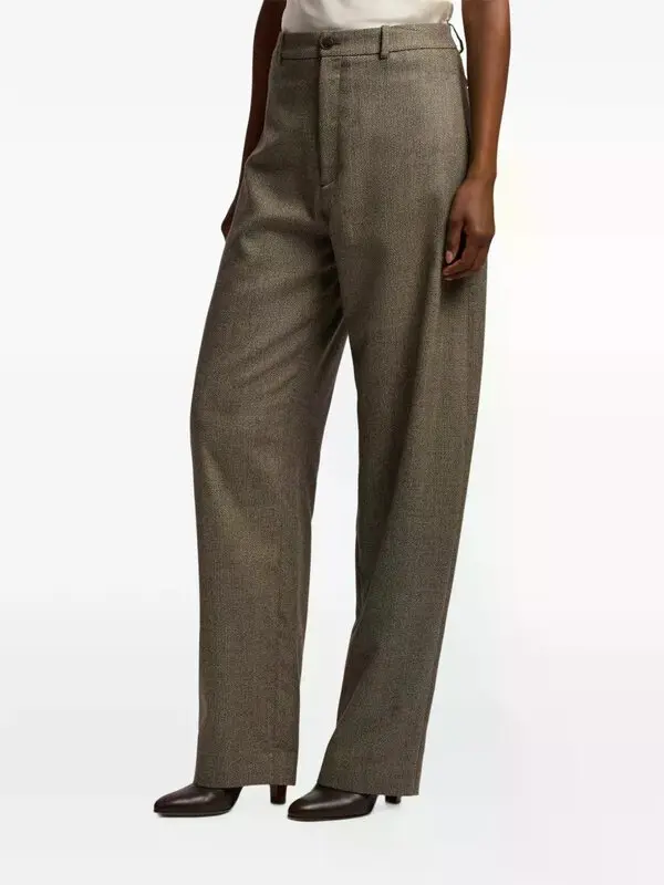 Ralph Lauren Leandre Birdseye-tweed Trousers